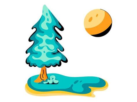 Tree By Water Vector Art Icons And Graphics For Free Download