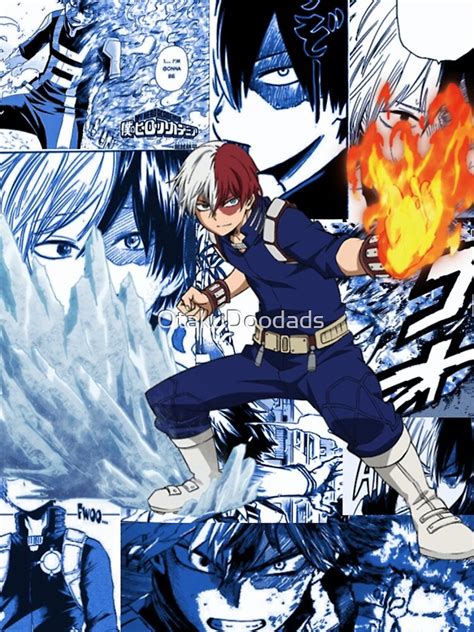 Shoto Todoroki Manga Collage Iphone Case For Sale By Otakudoodads