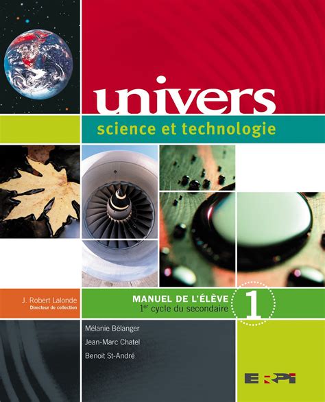 Univers Science Et Technologie Manuel De Lélève 1 1er Cycle Du Se