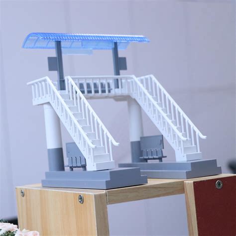 Train Station Simulation Railway Station For Railroad Layout Decoration