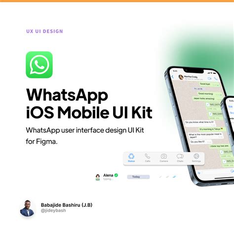 Whatsapp Ios Mobile Ui Kit Template Components By Jidey Bash On Dribbble