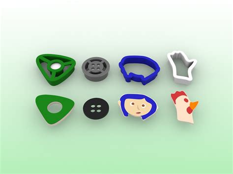 Coraline Inspired Cookie Cutter Set Etsy