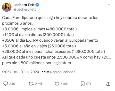 Esto es lo que cobrarán los eurodiputados que salgan de las elecciones de ayer