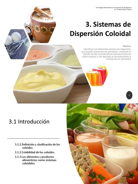 3 Sistemas De Dispersión Coloidal Pdf Coloide Emulsión