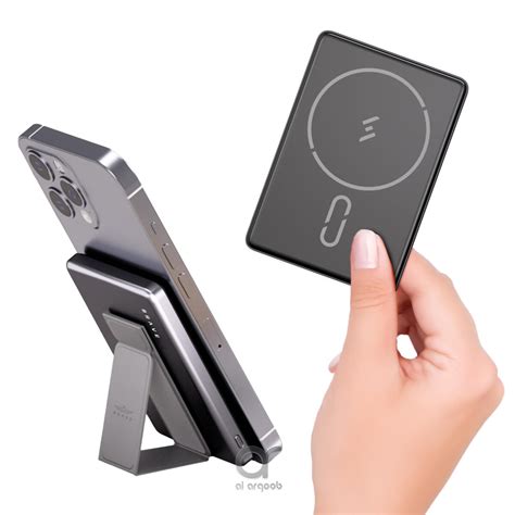 Brave Ultra Slim 10000mah Magnetic Wireless Power Bank 15w With Stand