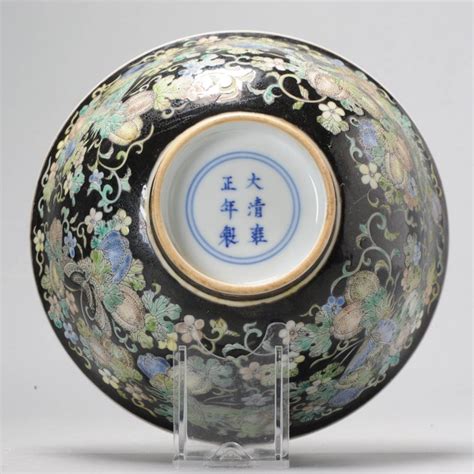 Lovely Chinese Porcelain Bowl Proc Period Black Ground Catawiki