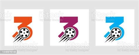 편지 3 필름 로고 개념 미디어 기호 영화 감독 기호를 위한 필름 릴 감독에 대한 스톡 벡터 아트 및 기타 이미지 감독 개념 디자인 Istock