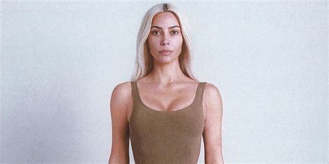 Kim Kardashian Models New Skims Thong Bodysuit