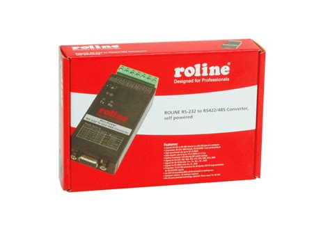roline rs232 nach rs422 485 konverter für din hutschiene selfpowered secomp electronic