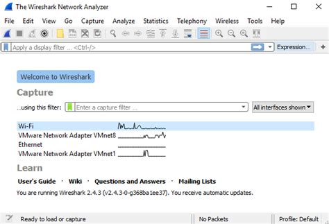 Packet Capturing Of Different Protocols Using Wireshark