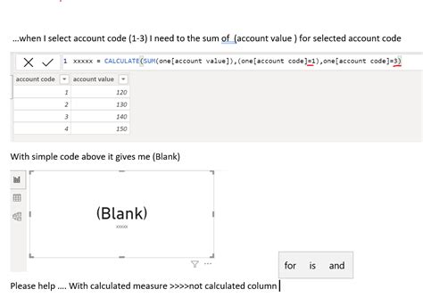 I Need Help In This Simple Calculated Measure Please Refer To The