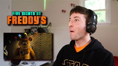 Five Nights At Freddys Official Trailer Reaction Youtube