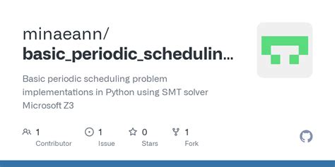 Github Minaeannbasicperiodicschedulingproblems Basic Periodic