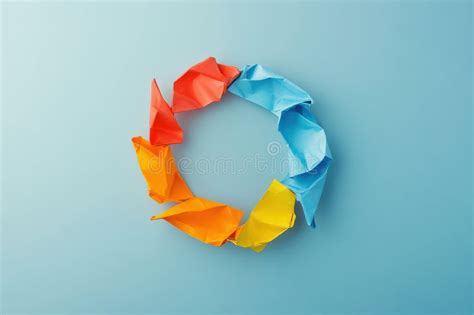 Circular Recycling Loop Symbolizes Sustainable Consumption And