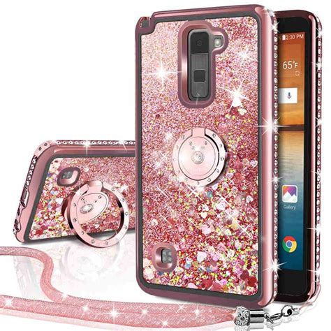 Lg Stylo 2 Plus Case Bling Diamond Rhinestone Moving Liquid Holographic