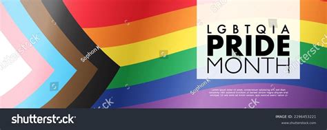 Colorful Lgbtqia Pride Month Banner New Stock Vector Royalty Free