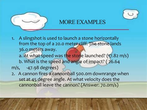 Projectile Motion Horizontal And Vertical Pptx