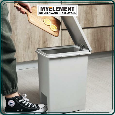 Myelement 15l 20l Foot On Sorting Bins Large Garbage Trash Can Lazada