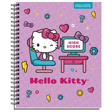 Cuaderno Universitario Hello Kitty 100 Hojas Pack 10 Uni Proarte