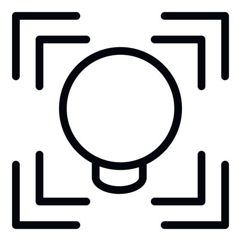 Face Detection Frame Icon Outline Style 15180610 Vector Art At Vecteezy