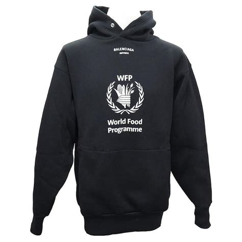 New Balenciaga World Food Program Sweater 541709 Black S Oversize