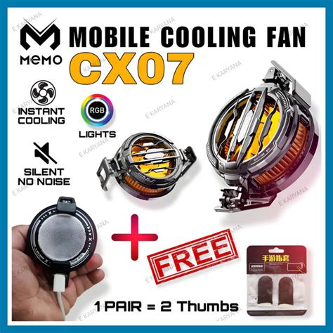 Memo Cx07 Cooling Fan Radiator Best For Mobile Gaming And Tablet Gaming Magnetic Cooling Fan