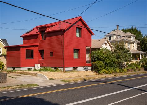 Ben Waechter Updates Old Portland House With Red Facade