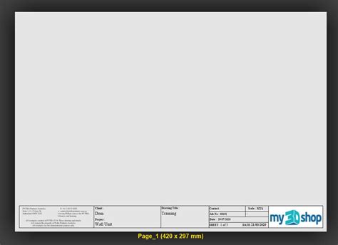 Pytha V24 Standard Titleblock Template My 3d Shop
