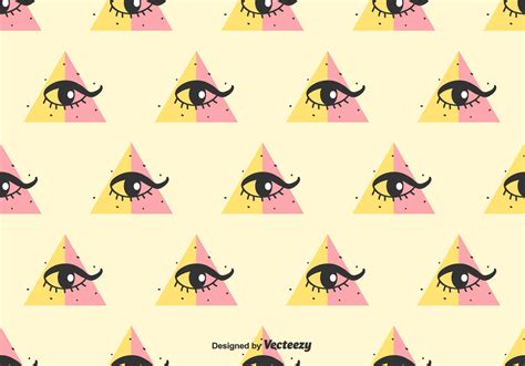 Girly Eye Vector Pattern 144164 Vector Art At Vecteezy
