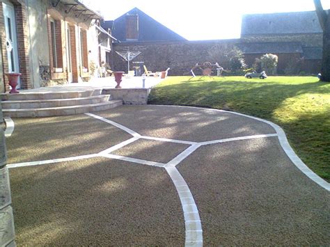 Terrasse Et Cour En Béton Imprimé Ciré Et Décoratif Avec Béton Déco