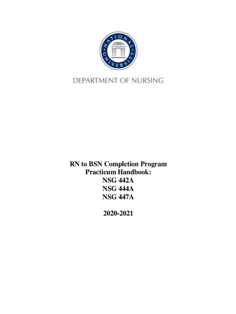 Fillable Online Rn To Bsn Completion Programcollege Of Nursing And
