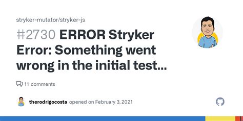 Error Stryker Error Something Went Wrong In The Initial Test Run In