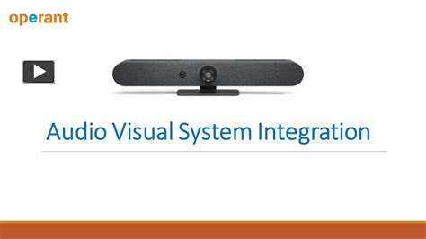 Audio Visual System Integration Presentation Free To Download