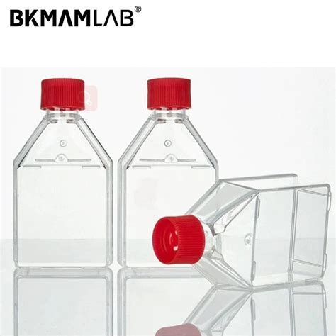 Sterile Tissue Culture Bottle Disposable Cell Culture Flask With Vent Cover Cell Culture