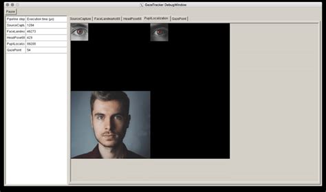 1 Gaze S Debug GUI On The Left The Pipeline Steps Are Listed Along