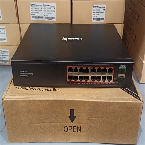 bộ chia mạng 16 cổng tốc Độ 1000mbps nettek nt e16g2s