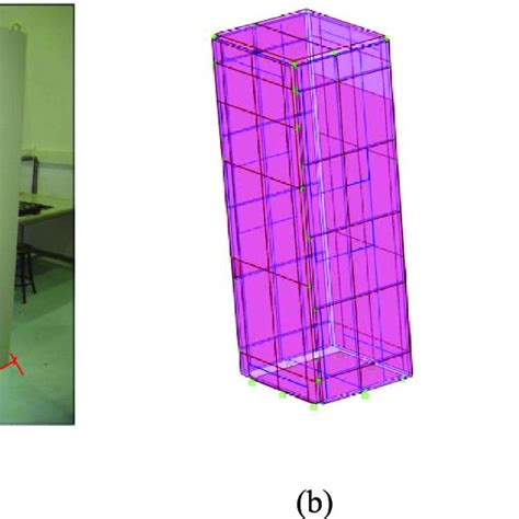 A Geometry Of Prototype Cabinet B Finite Element Model C Sdof