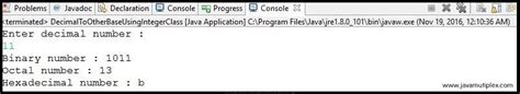 how to do base conversion using library method in java