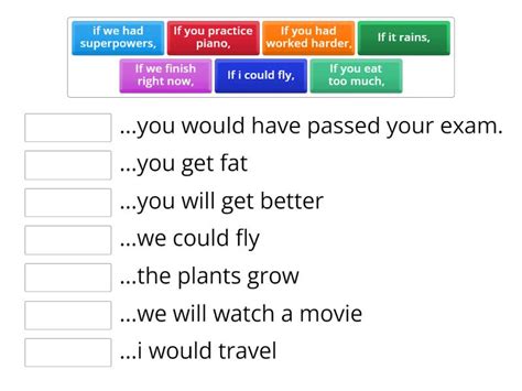 Conditionals Match Up