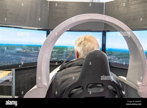 Flight Simulator For A Small Plane At The Springbank Airport Near