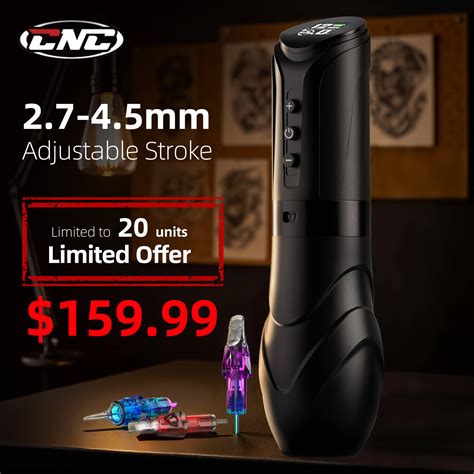 Cnc Kronos Wireless Tattoo Machine 1900 Mah Battery Usb C Rapid Char