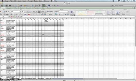 Requirements Spreadsheet Template —