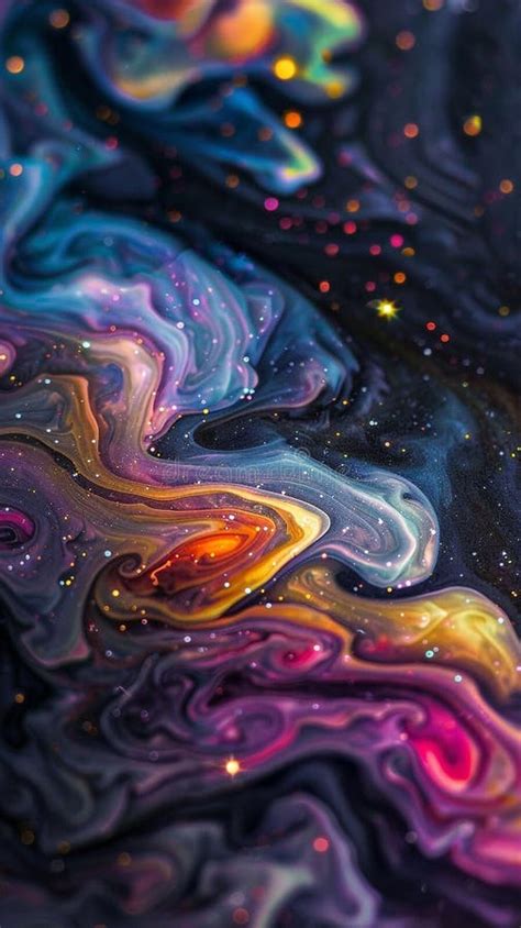 Jupiter Bands Swirling With Colorful Storms Stock Illustration