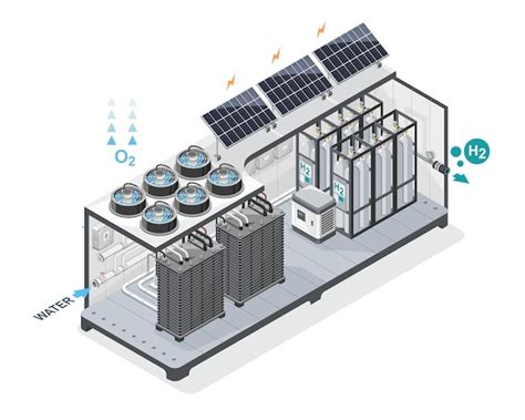 Hydrogen Plant Isometric Vectors And Illustrations For Free Download