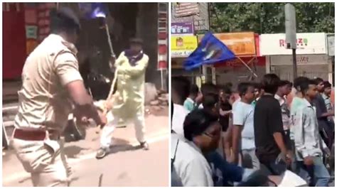 Bharat Bandh Police Lathi Charge Protesters In Bihar