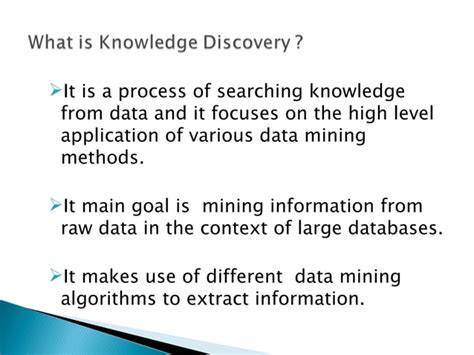 Knowledge Discovery Using Data Mining Ppt Computer Software And
