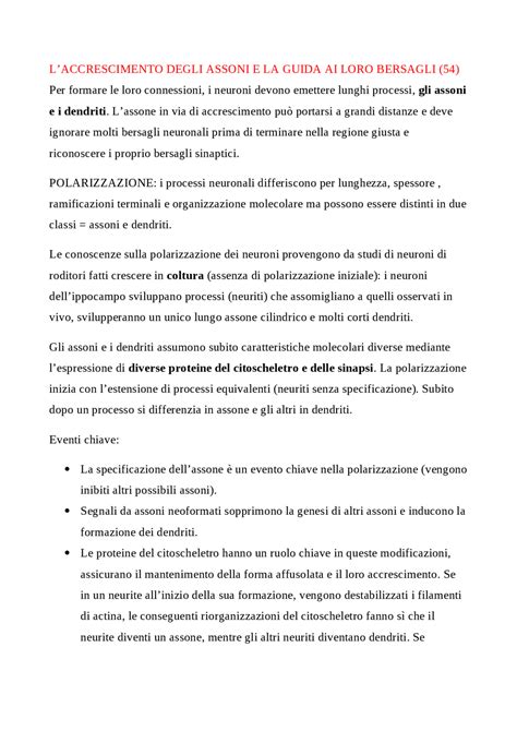 Laccrescimento Degli Assoni E La Guida Ai Loro Bersagli Docsity