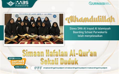Tasmi Hafalan 10 Juz Al Quran Sekali Duduk Ini Daftarnya AABS Purwokerto