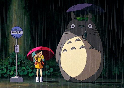 Sharing Umbrellas In Cinema ☔️🌧️ My Neighbor Totoro 1988 Dir Hayao
