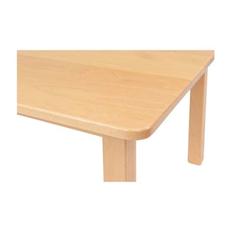 Solid Beech Nursery Rectangular Table W1500 X D690mm Educational